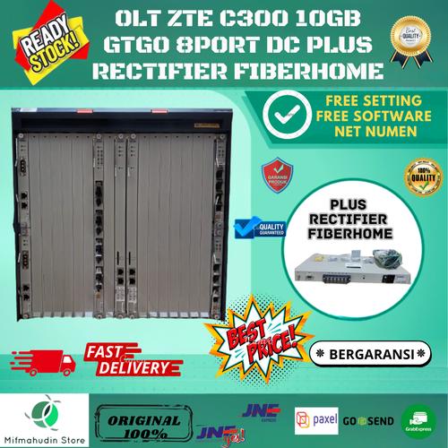 Jual OLT ZTE C300 10GB GTGO 8PORT DC dengan RECTIFIER FIBERHOME ...
