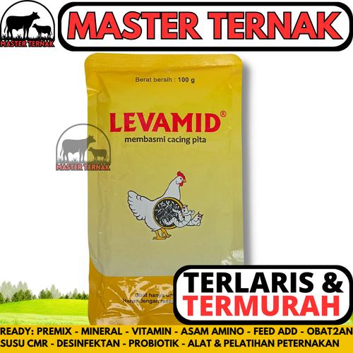 Jual LEVAMID 100 GRAM - Obat Cacing Pita Gilik Ayam Burung Unggas Hewan ...