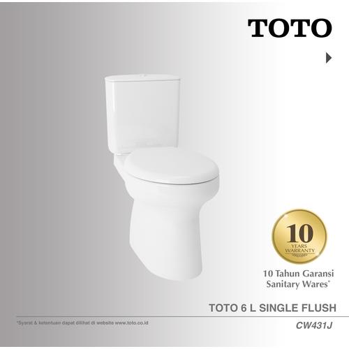 Promo TOTO Single Flush CW431J Closet | Klosed duduk Cicil 0% 3x - Kota ...