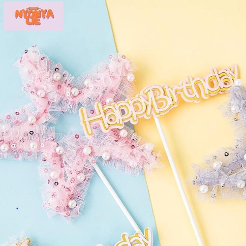 Jual CBL02 Topper Bintang Mutiara Hiasan Kue Ulang Tahun Happy Birthday ...