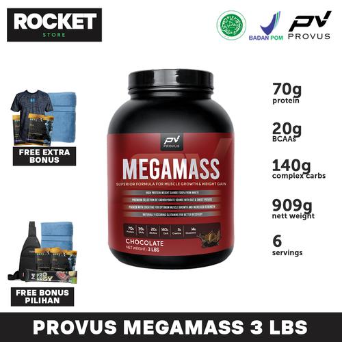 Jual PROVUS Megamass 3 lbs (1.35 kg) Mass Gainer - Mega Mass Susu ...