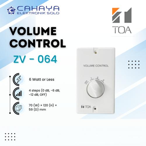 Jual Volume Control Toa ZV 064 6w ZV 303 30w Watt Audio Attenuator ...
