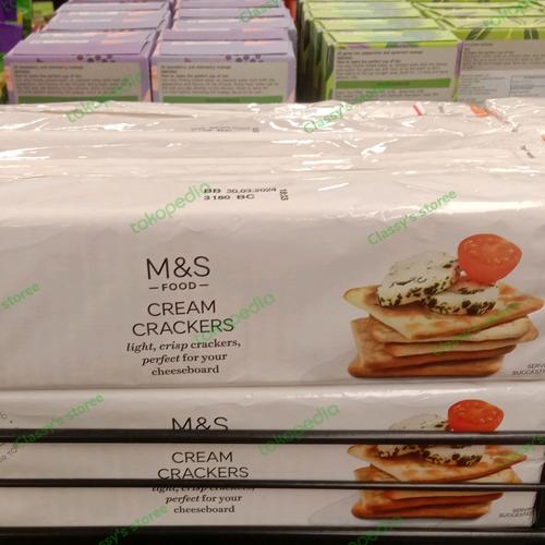 Jual m&s food cream crackers 300 gr/light, crisp crackers/biskuit ...