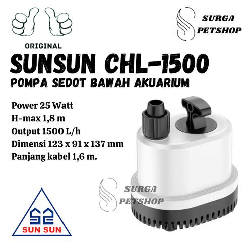 Jual SUNSUN CHL 1500 Pompa Air Celup Isap Bawah Akuarium Kolam Ikan ...