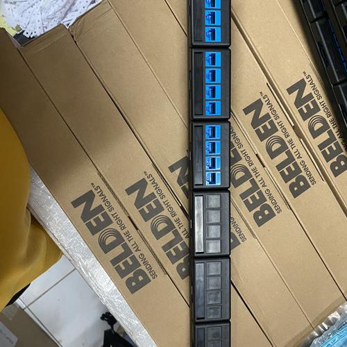 Jual Panduit patch panel barrel 12 port cat 6 utp panel 1 giga rj45 to ...
