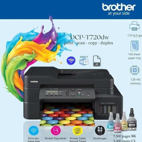 Jual Printer Brother DCP T720DW All In One Ink Tank Wireless ADF Kertas ...