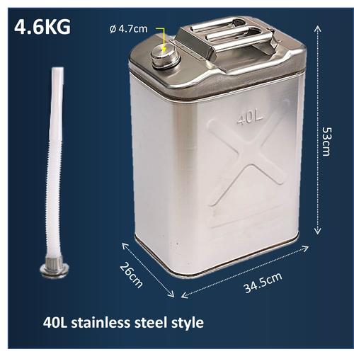 Jual Jerigen/Jerry can/Jerrycan/Kontainer 40L Stainless 304 tebal 0.8mm ...
