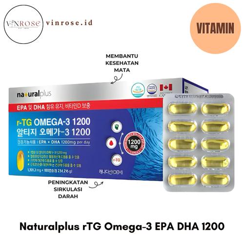 Promo Naturalplus rTG Omega-3 EPA DHA 1200 Korea/ Vitamin Omega - 30 ...