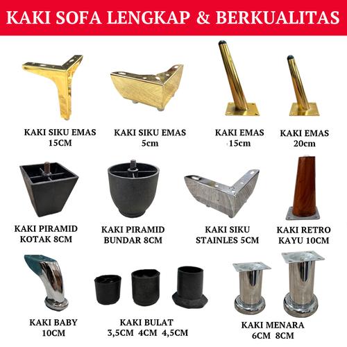 Jual KAKI KURSI SOFA MENARA PIRAMID SIKU RETRO STAINLESS PLASTIK EMAS ...