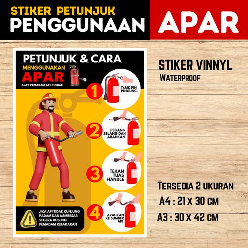 Jual STIKER PETUNJUK PENGGUNAAN APAR - 21x30 - Kab. Sidoarjo - ASASIGN ...