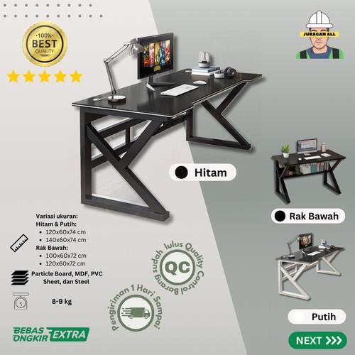 Promo MEJA KOMPUTER KAYU/PC/BELAJAR/KERJA/GAMING/ MEJA RUMAH MINIMALIS ...