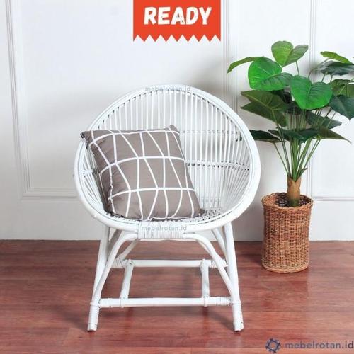 Jual Terbaru Kursi Keong Rotan Putih Tanggo | Kursi Teras | Kursi Cafe ...