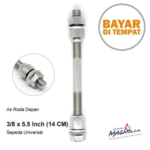Jual As roda sepeda anak dan dewasa depan dan belakang chrome mur 13 ...
