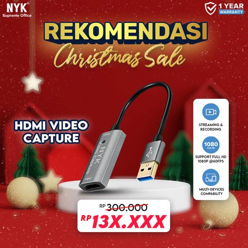 Promo Hdmi Video Capture Usb 3.0 4k 1080p NYK HC-5 - Jakarta Pusat ...