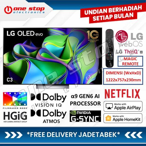 Promo LG OLED55C3 OLED evo 4K UHD AI ThinQ Smart TV 55 Inch OLED55C3PSA ...