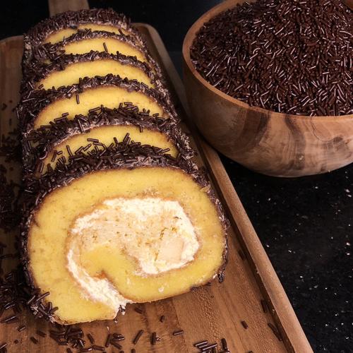 Jual Bolu Gulung Medan Rasa Keju Topping Mesis ( Panjang ) When Cake ...
