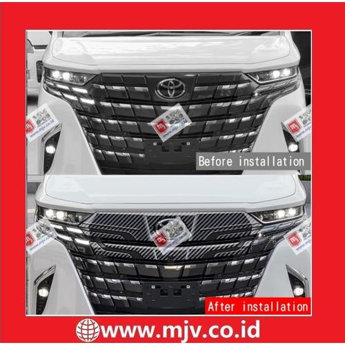 Jual Toyota Alphard Vellfire AH40 2024-ON Centre Grill - Chrome - Kota ...