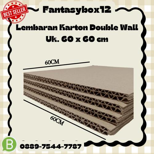 Jual (60x60CM) KARDUS LEMBARAN KARTON DOUBLE WALL - Jakarta Barat ...