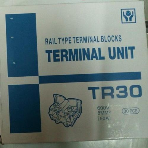 Jual Terminal Block TR30 Cokelat / Terminal TR 30 Model Kasuga 600V 30A ...