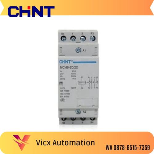 Jual Contactor Modular Din Rail Chint NCH8-20 / 22 20A 4P 2NO 2NC ...