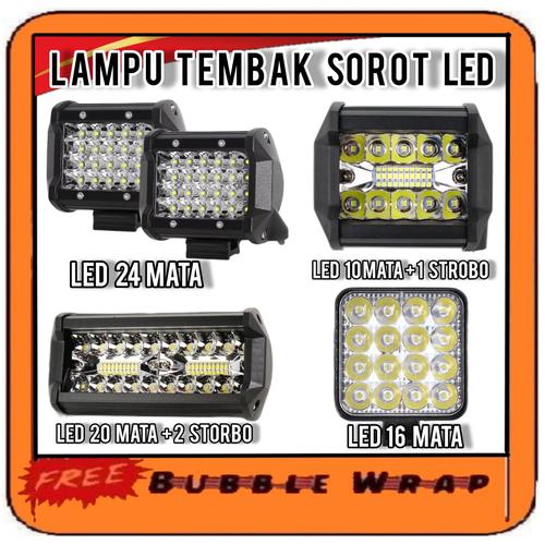 Jual Lampu Tembak Sorot LED 10 16 20 24 Mata 12 - 24 V Motor Mobil - 24 ...