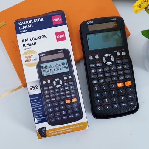 Jual Deli Kalkulator Ilmiah Sekolah Scientific Calculator 552Fungsi ...