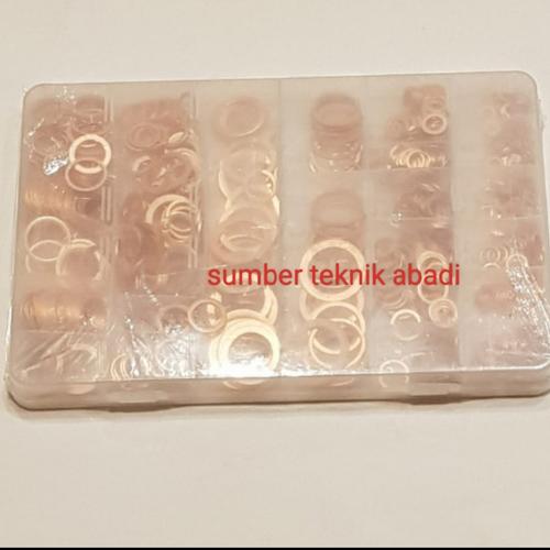 Jual Ring tembaga set 568pcs copper ring kit washer set oring tembaga ...