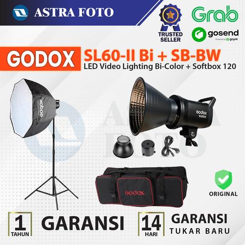 Promo GODOX SL-60II BI VIDEO LED BOWENS MOUNT SL60 II BI LAMPU STUDIO ...