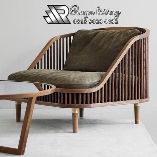 Jual kursi sofa kayu jati 1 seater minimalis,sofa singgle seater ...