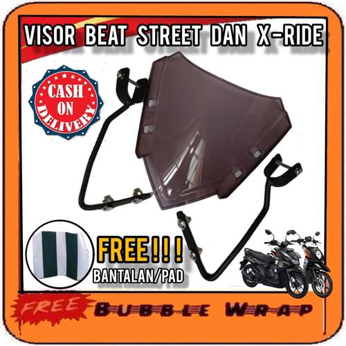 Jual Visor beat street xride x ride X RIDE Windshield Tebal - SMOKE ...