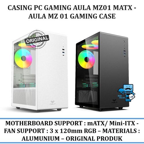 Jual Casing PC Gaming Aula MZ01 mATX - Aula MZ 01 Gaming Case - Hitam ...