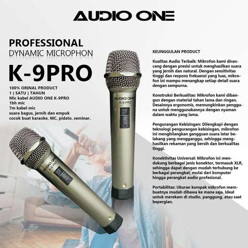 Promo Mic Kabel Audio One K-9 PRO Original Audio One -GARANSI RESMI ...