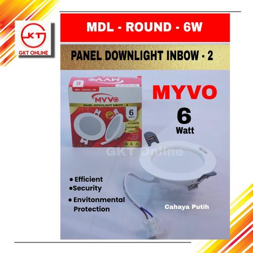 Jual Myvo Downlight Led Inbow 6 Watt Cahaya Putih 6500K - Jakarta Pusat ...