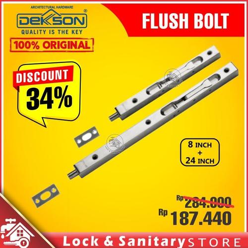 Jual Grendel Tanam Dekson Dekkson Flush Bolt Fb 040 8 Inch + 24 Inch ...