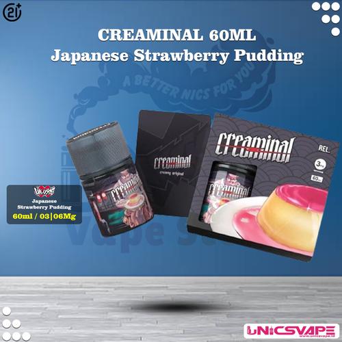 Promo CREAMINAL 60ML Japanese Strawberry Pudding by BADASS DOCTOR x ...
