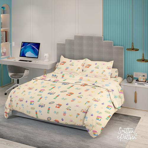 Promo King Rabbit x Smitten by Pattern Exclusive Bed Cover Set ...