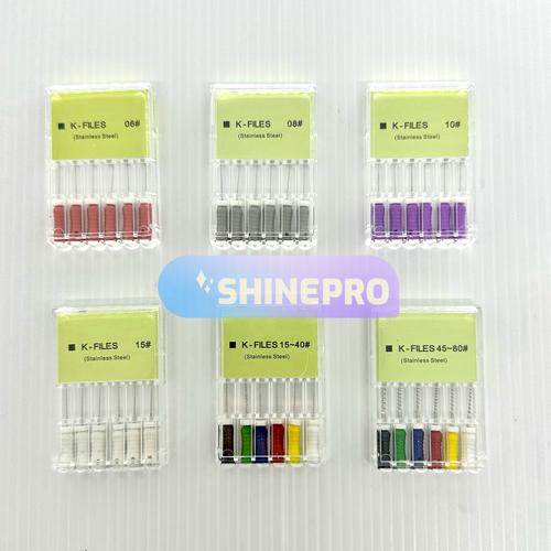 Jual KFILE Dental K-file Endo SS Jarum Stainless Steel #6 #8 #10 #15 ...