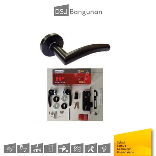 Jual Hampton Handle Set (40X85) LHTR 02-0006 Matt Black / Gagang Pintu ...