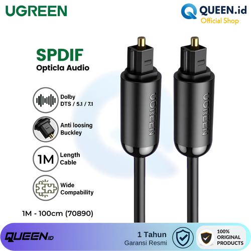 Jual UGREEN Kabel Digital Audio Optical SPDIF Toslink Fiber 1M - 70890 ...