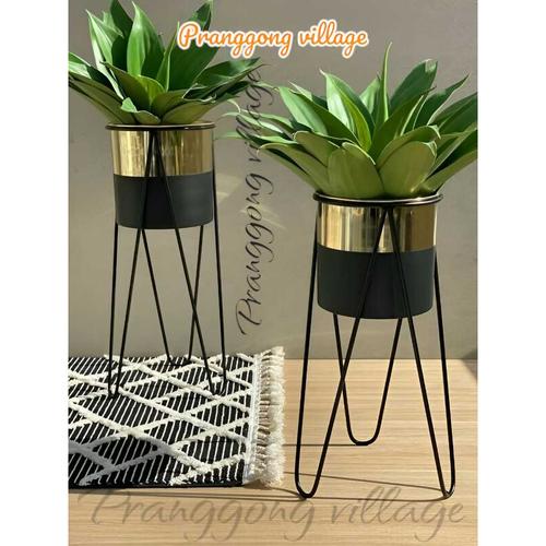 Jual [uk 30cm] Standing Pot Bunga Model V / dudukan pot besi DIAMETER ...