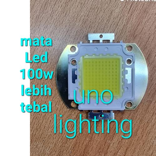 Jual mata led cob 100watt 100w chip jenis epistar 100 watt sinar putih ...