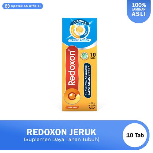 Jual Redoxon Vitamin C + Zinc Rasa Jeruk 10 Tablet x 1 Unit - Kab ...
