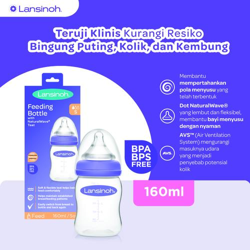 Promo LANSINOH Feeding Bottle With NaturalWave Teat GB 160ml - 1pcs - Kota Tangerang Selatan ...