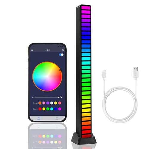 Jual Lampu LED RGB Bar Strip Sound Rhythm 3D Lampu Suara Musik USB with ...