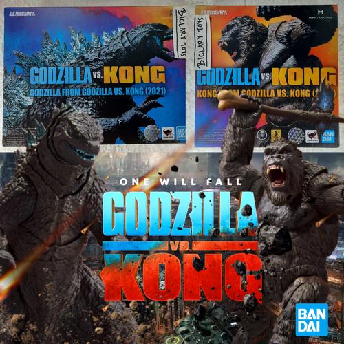 Jual ORI SET S.H MonsterArts SHM SHF Godzilla Vs Kong 2021 ORIGINAL ...