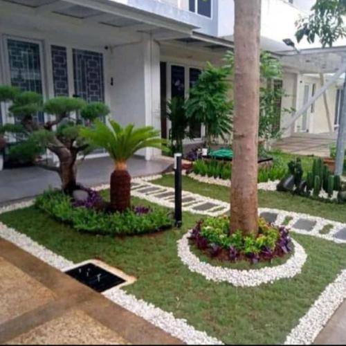 Jual contoh model taman rumput perpaduan taman kering - Kab. Tangerang ...
