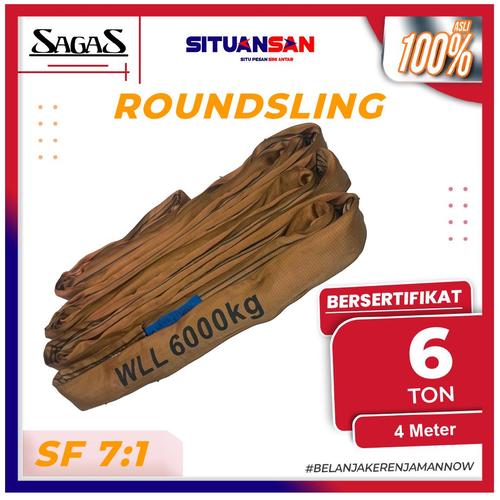 Jual Roundsling 6 Ton x 4 Meter Round Sling SAGAS - Kota Surabaya ...