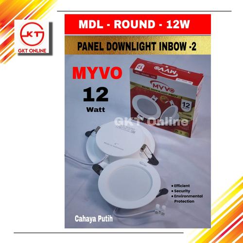 Jual Myvo Downlight Led Inbow 12 Watt Cahaya Putih 6500K - Jakarta ...