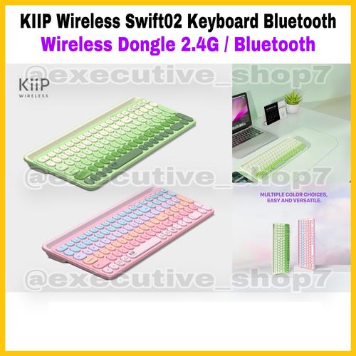 Jual KIIP Wireless Swift02 Keyboard Bluetooth - Wireless Dongle 2.4G ...