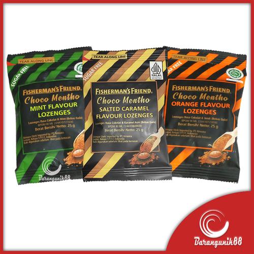 Jual Permen Fisherman's Friend 25 gram Choco Mentho Mint Orange - Choco ...